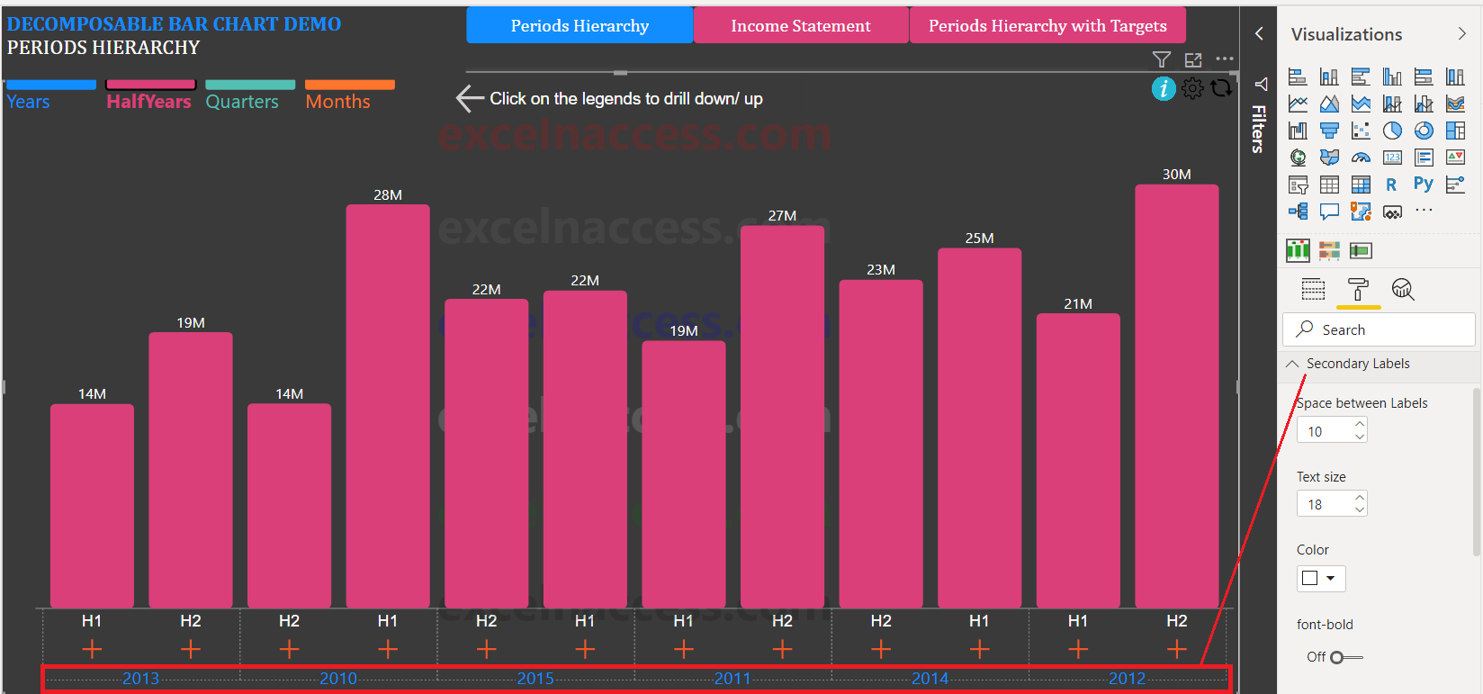 Hierarchical Bar Chart – Power BI & Excel are better together Hierarchical Bar Chart – Power BI & Excel are better together